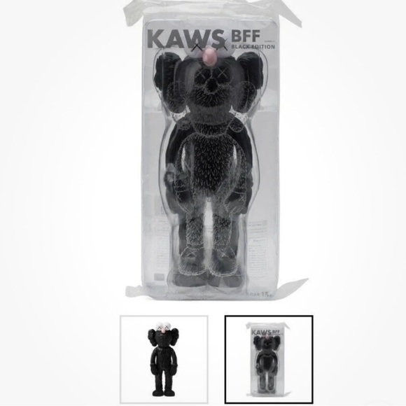 KAWS | Art | Kaws Bff Black Vinyl Figure | Poshmark